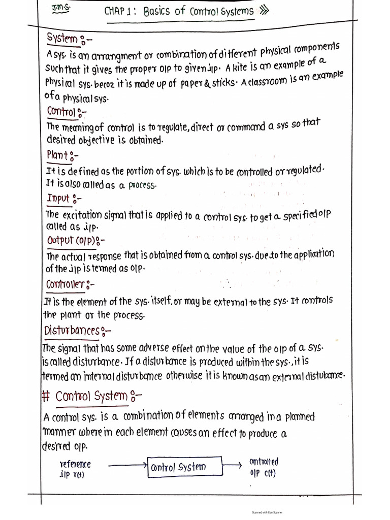 Control Systemsm | PDF