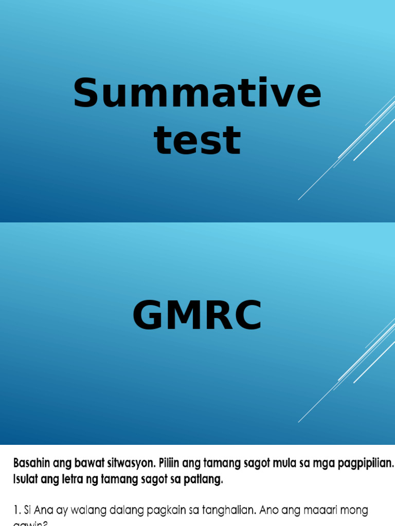 Summative Quiz | PDF