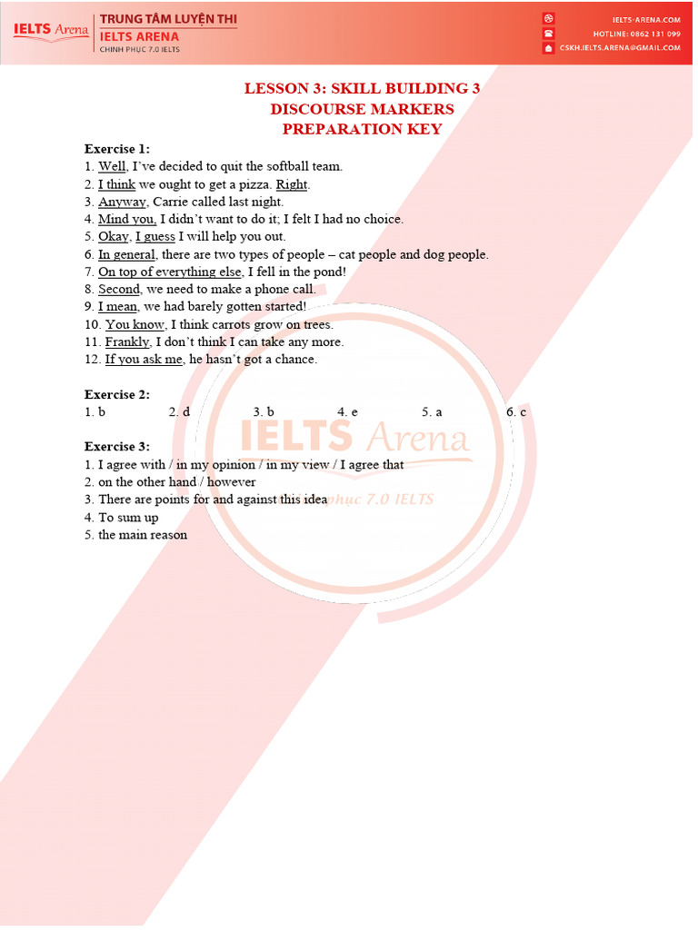 Lesson 3 - Preparation | PDF