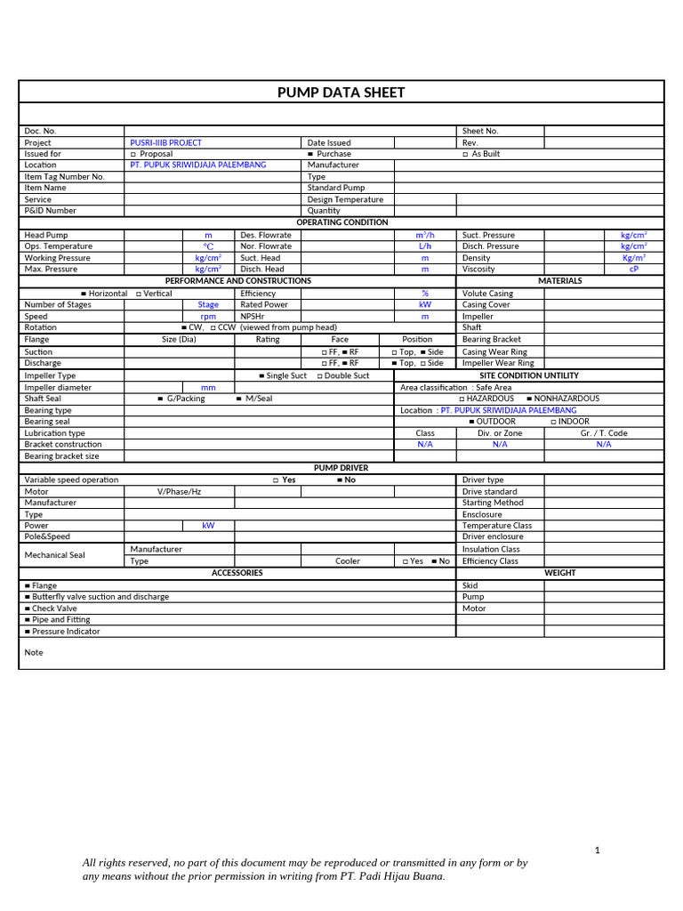 Datasheet Pump Native | PDF | Pump | Bearing (Mechanical)
