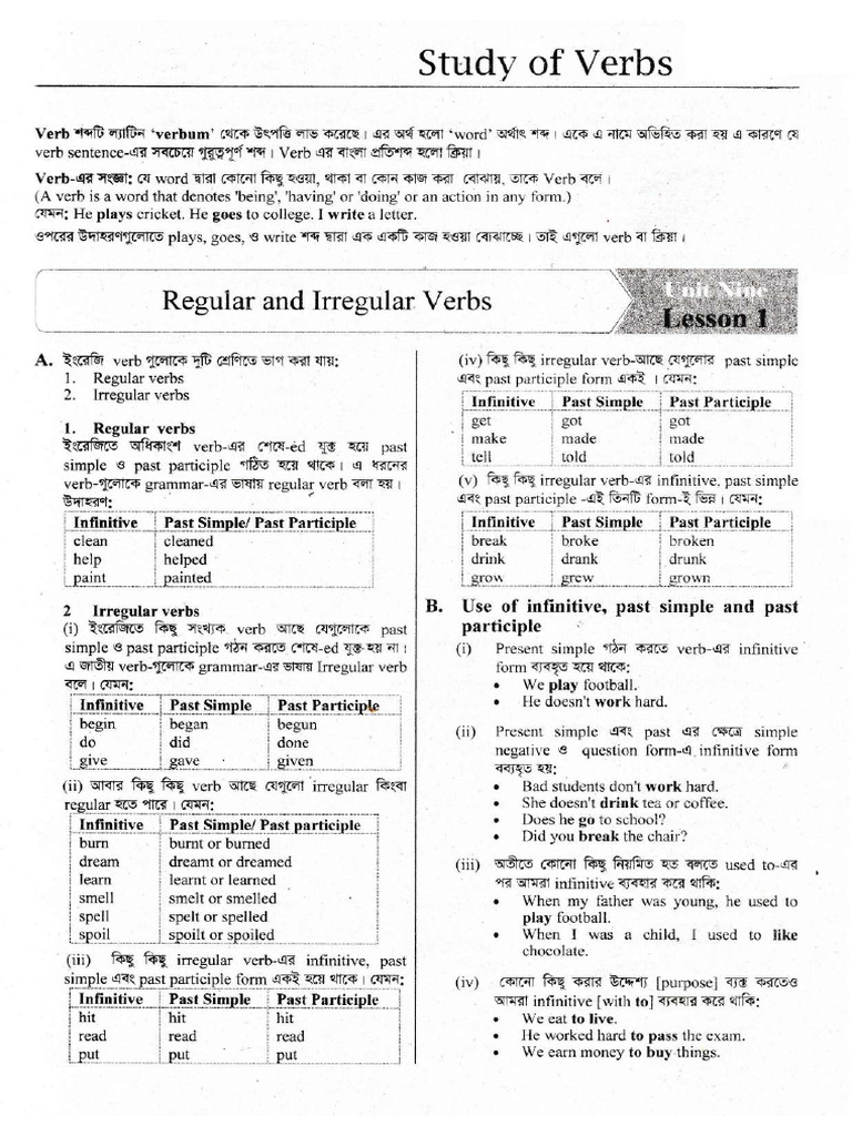 Verbs Basic For Ielts | PDF