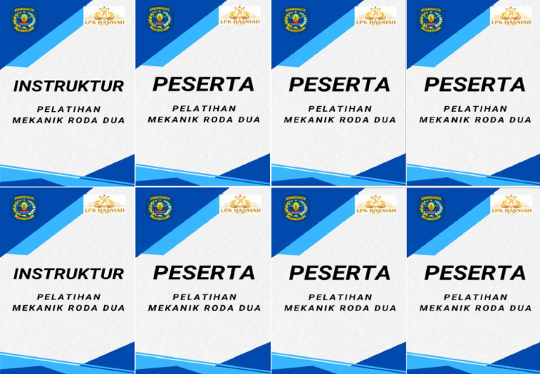 Id Card Peserta Roda Dua | PDF