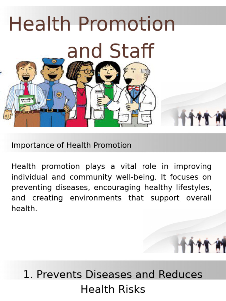 Health Promotion For Staff | PDF | Health Promotion | Chronic Condition