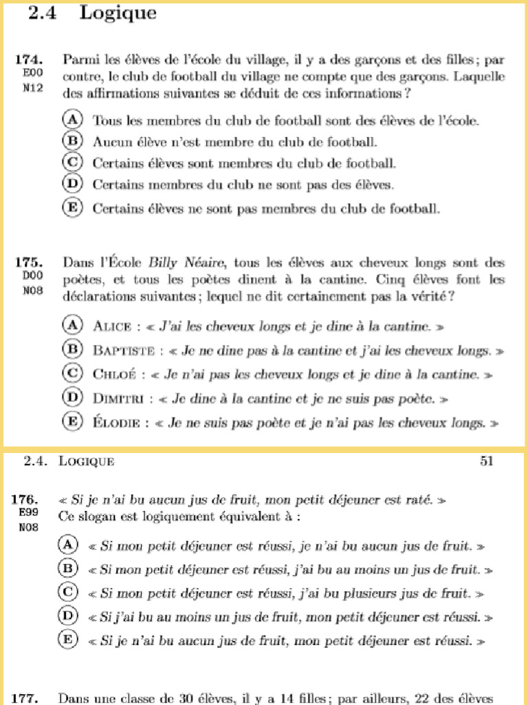 Logique | PDF
