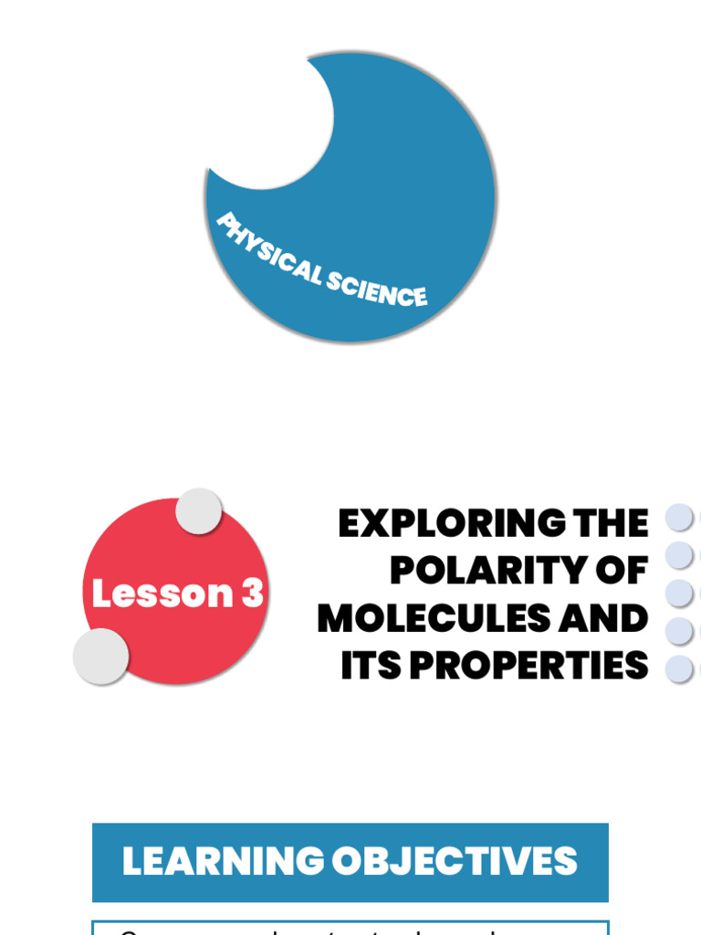 2024-LESSON-3-POLARITY-IMFA-PROPERTIES-OF-MOLECULES-STUDENT-REF | PDF | Chemical Polarity ...