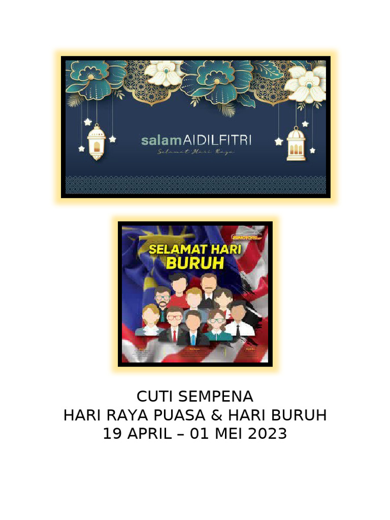 Cuti Raya | PDF