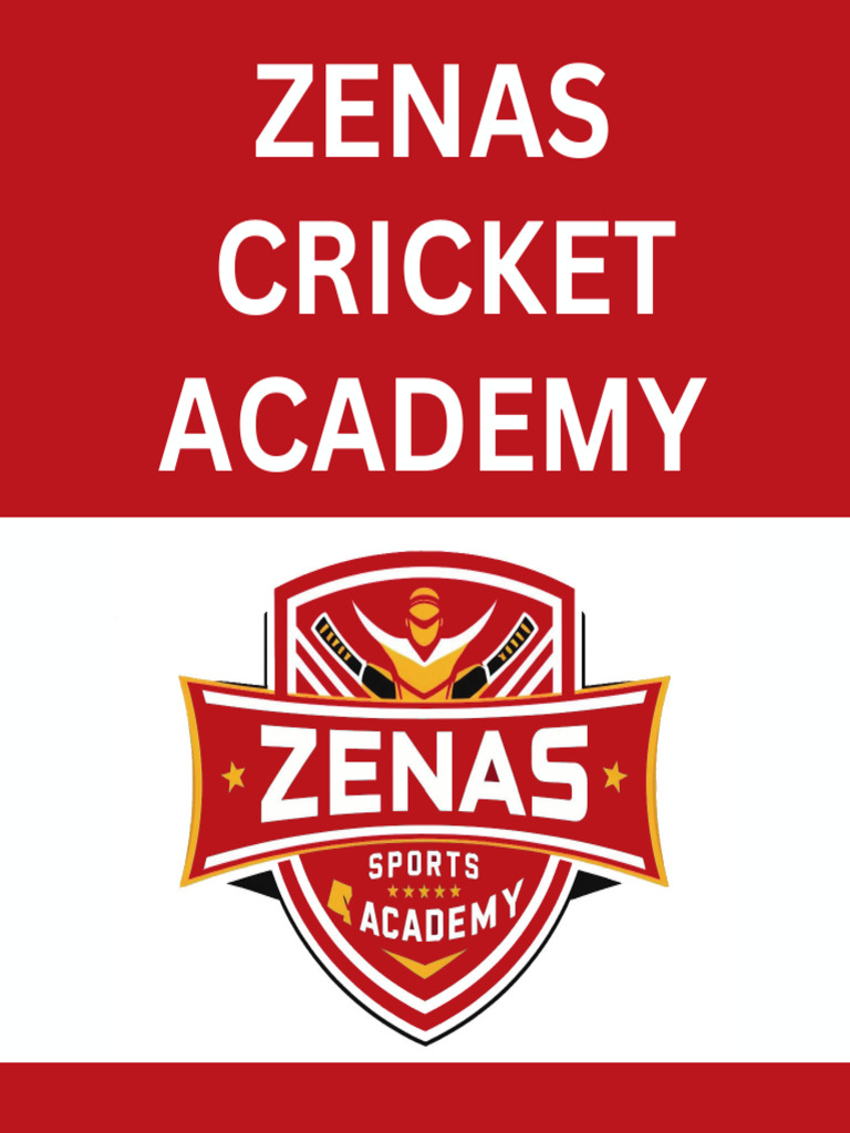 Zenas Cricket Academy (10.8 X 12 In) | PDF