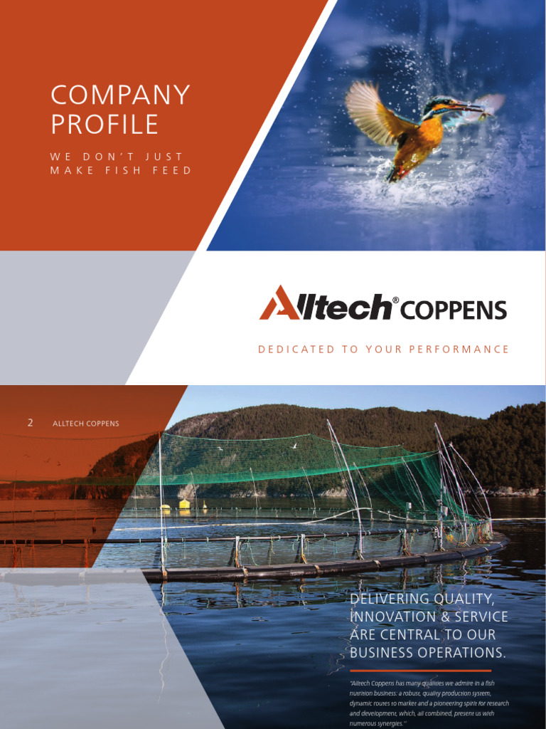 Alltech Coppens - Company Profile | PDF | Aquaculture | Angling