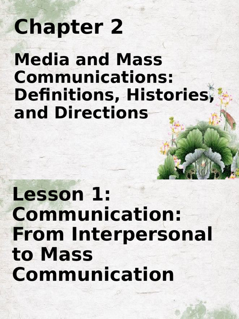 CHAPTER 2 Lesson 1 and 2 | PDF | Communication | Books