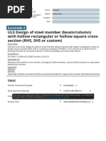 AISC 341-10 Seismically Compact Check | PDF | Beam (Structure) | Column