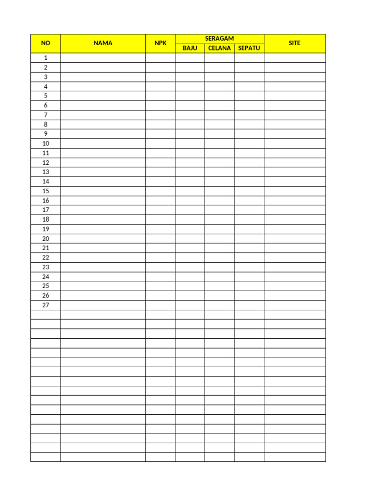 Traknus Uniform Size 25 Final | PDF