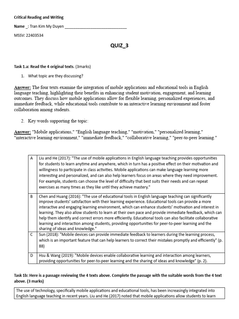 Mobile Apps in English Teaching: Benefits & Drawbacks | PDF | Learning ...