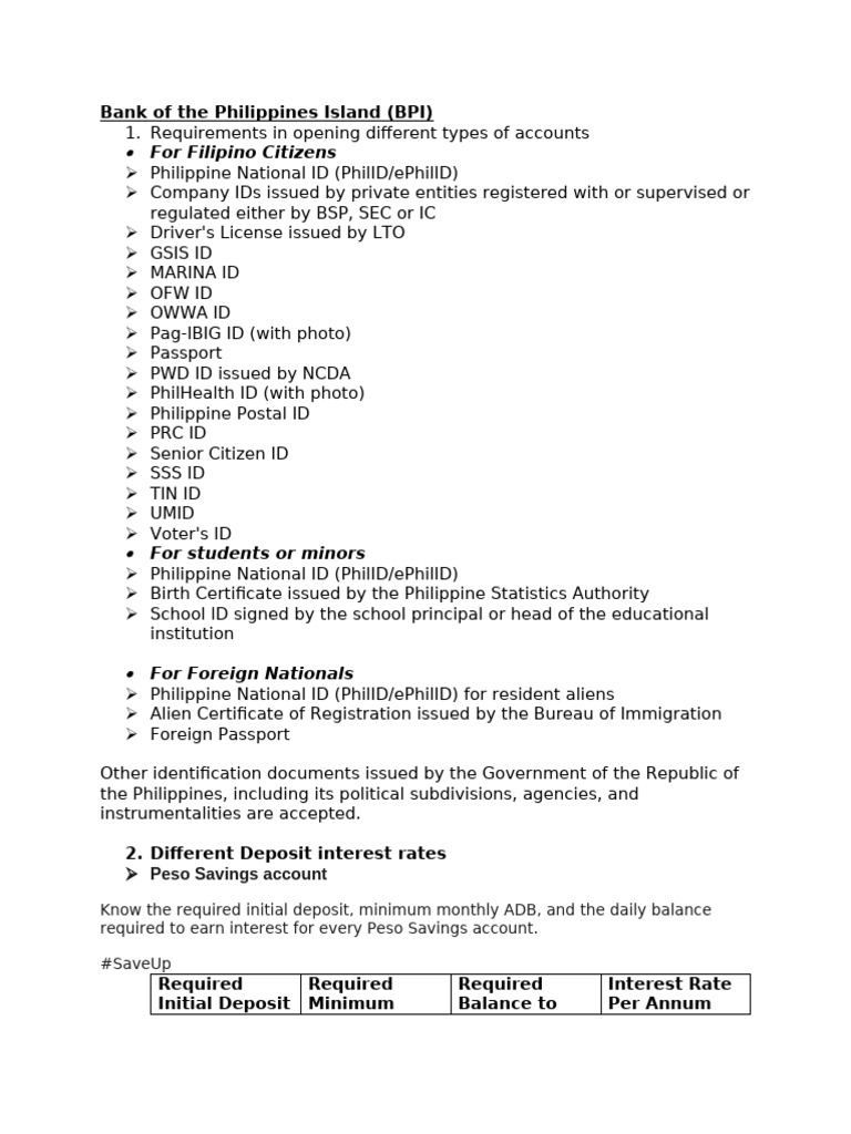 Bank of The Philippines Island and MetroBank | PDF | Identity Document ...