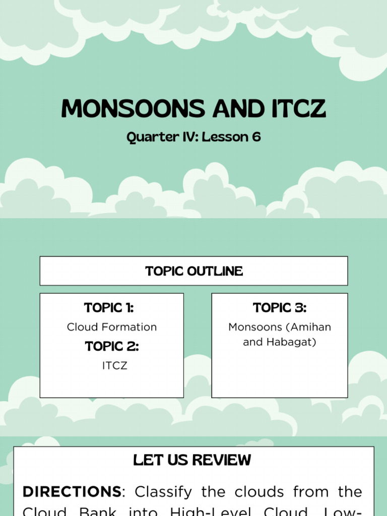 Lesson 6 - Monsoons and Itcz | PDF
