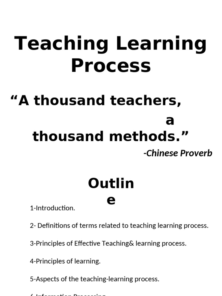 04 ERA-teaching Learning Process-16!12!14 | PDF | Learning ...