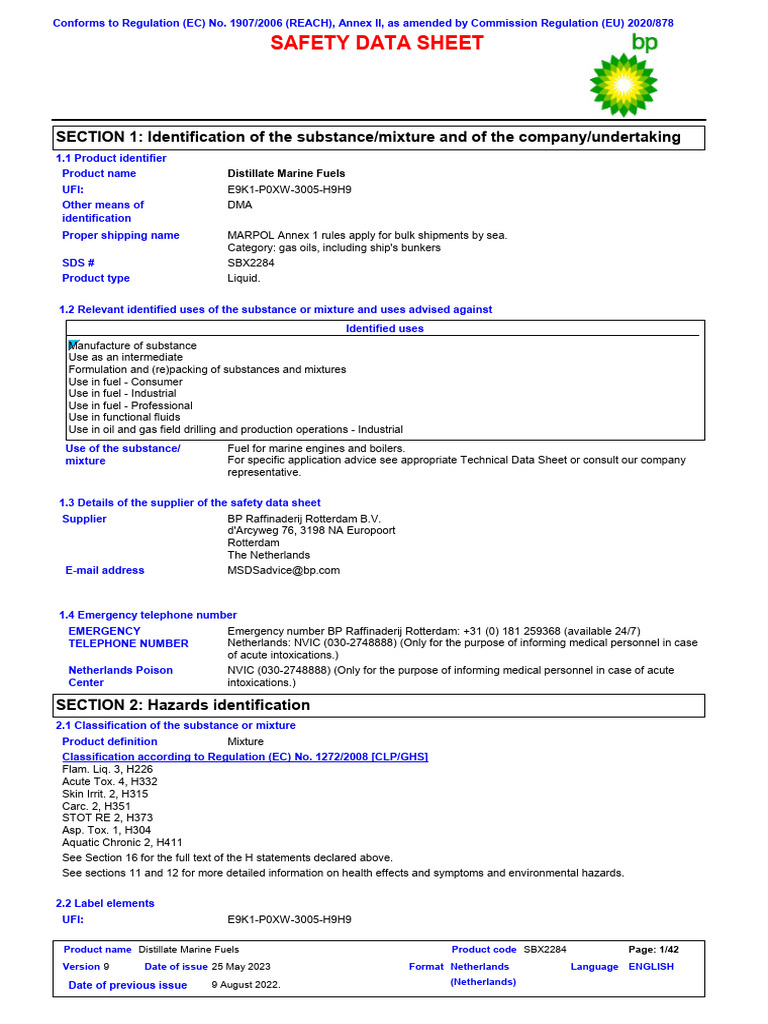 MSDS Dma Eng | PDF | Personal Protective Equipment | Fires