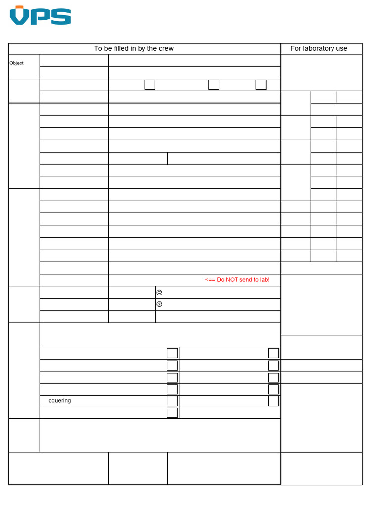 Vps Sample Detail e Form 1 | PDF