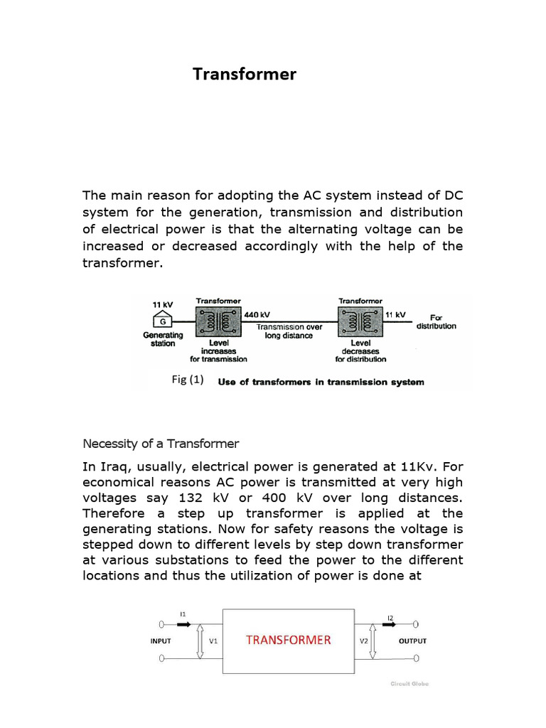 Transformer Lecture | PDF | Transformer | Alternating Current