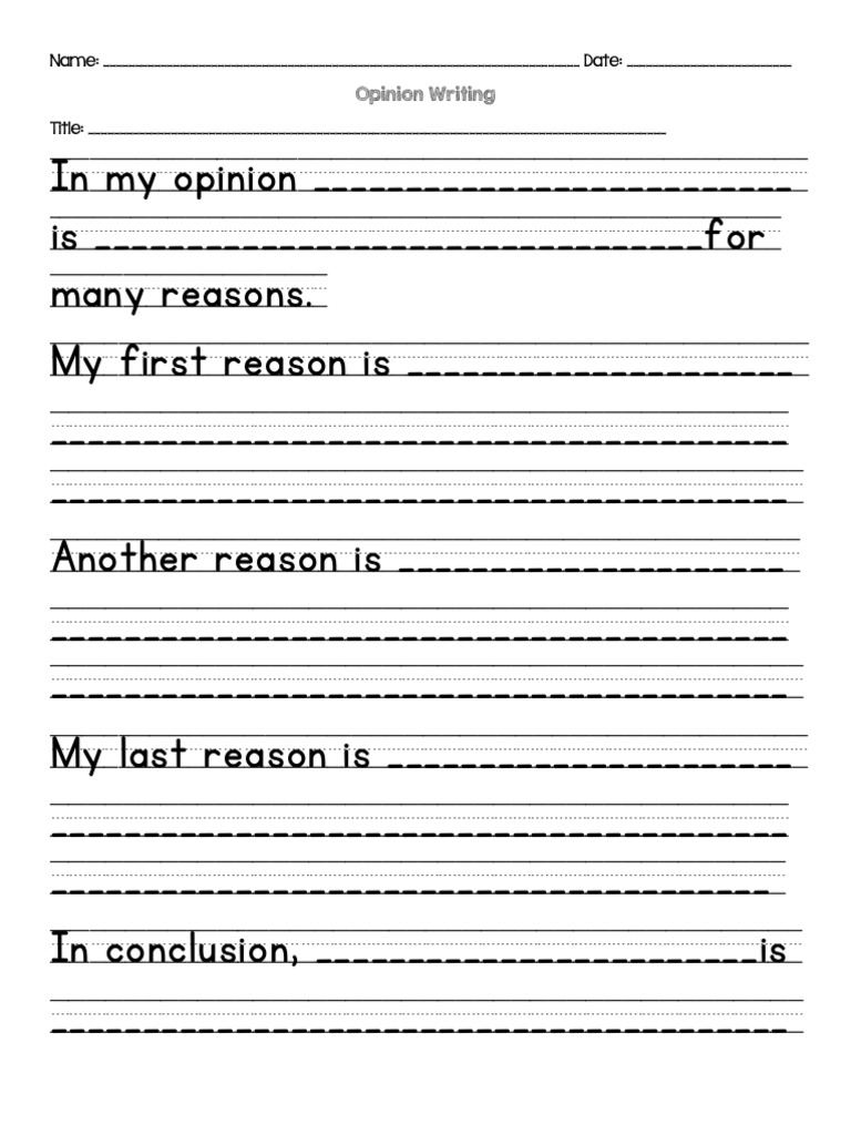 OpinionWritingTemplate 1 | PDF