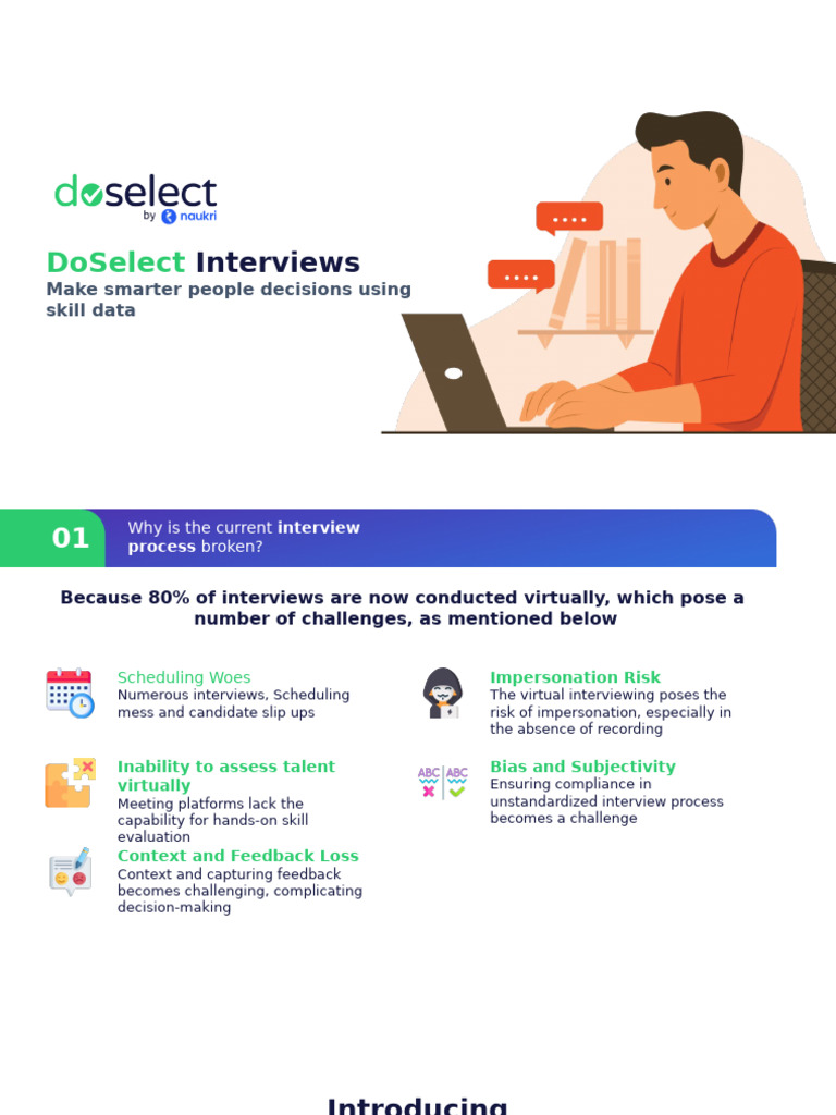 2201-856-DoSelect Interviews Pitch Deck | PDF | Decision Making | Cognition