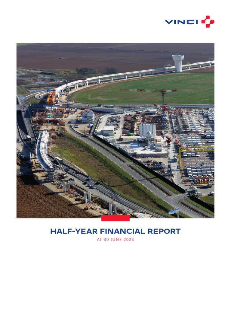 Vinci Half Year Financial Report at 30 June 2023 | PDF | Income | Expense