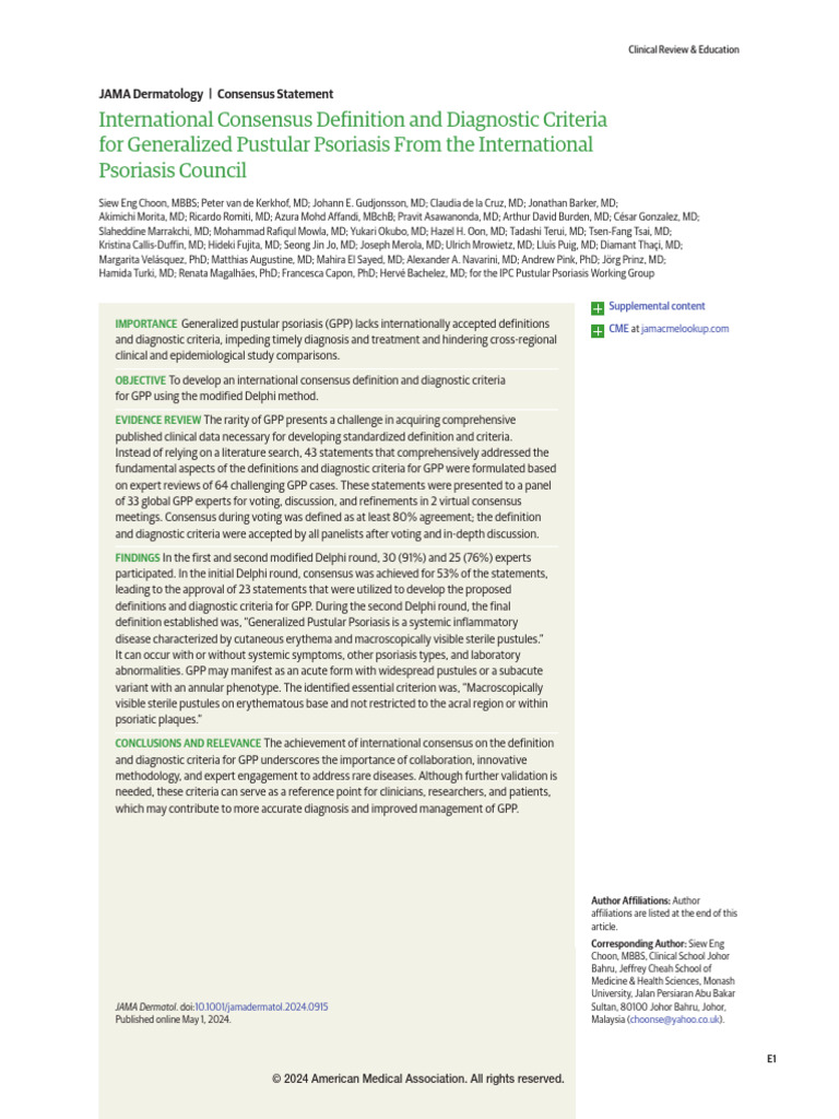 Siew Eng Choon International Consensus Definition and | PDF | Medical ...