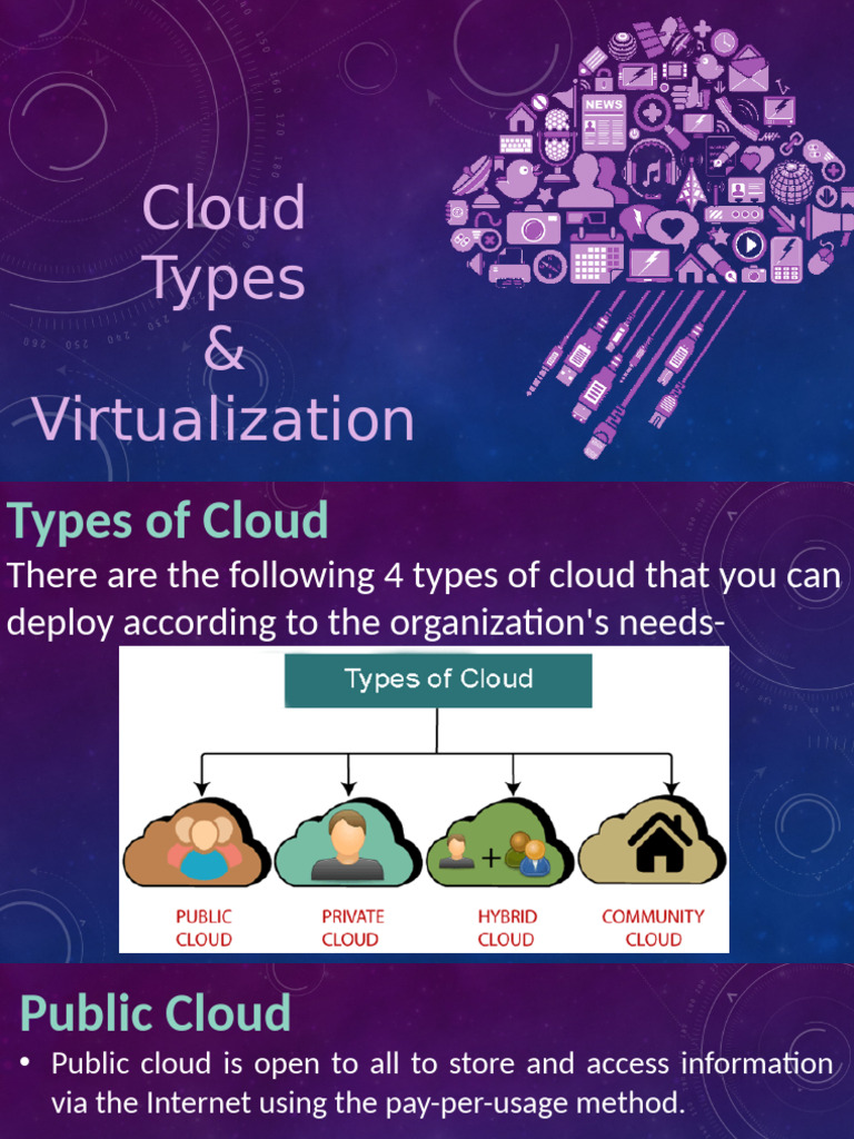 Cloud Types & Virtualization | PDF | Cloud Computing | Virtualization