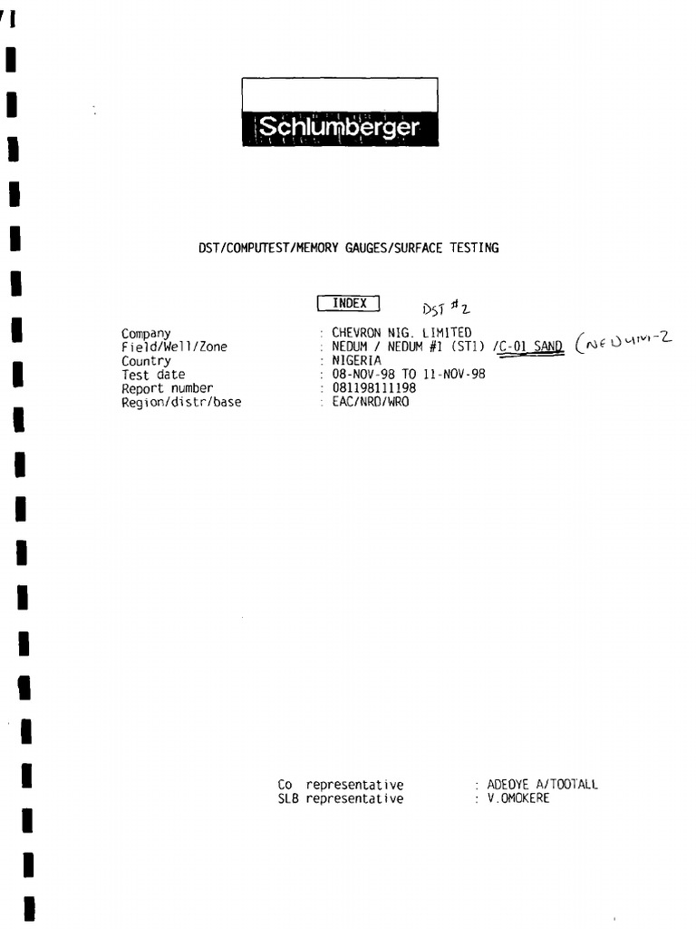 Drill Stem Test (DST) | PDF