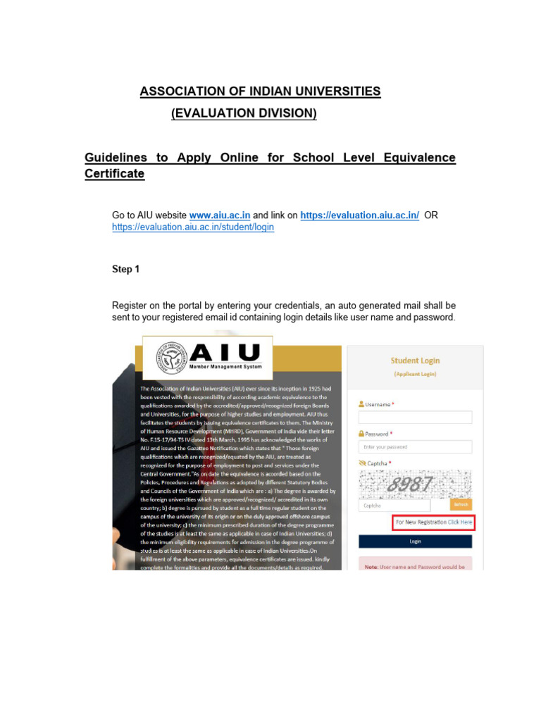 HTTPS:WWW - Aiu.ac - in:Documents:Evaluation:Guidelines To Fill Application Form | PDF