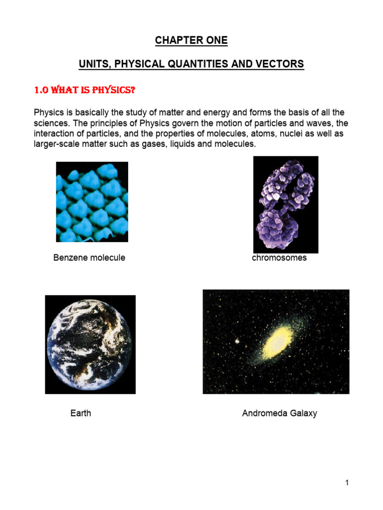 Units Physical Quantities and Vectors | PDF | Significant Figures | Euclidean Vector