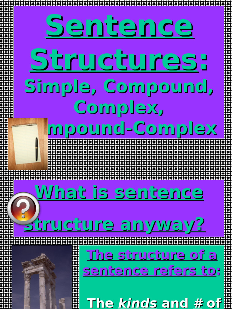 Sentence Structure Lesson Final | PDF | Semantics | Language Mechanics