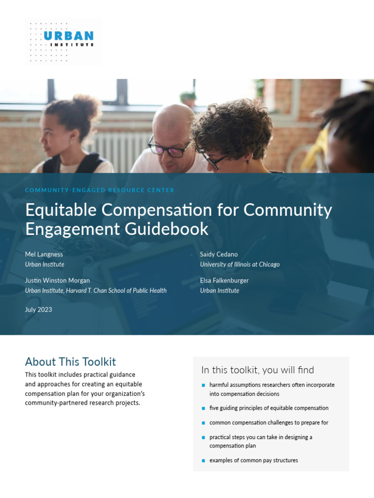 Equitable Compensation For Community Engagement Guidebook | PDF | Employment | Taxes