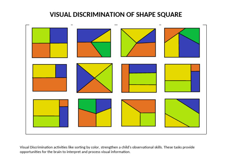 visual discrimination with squares | PDF