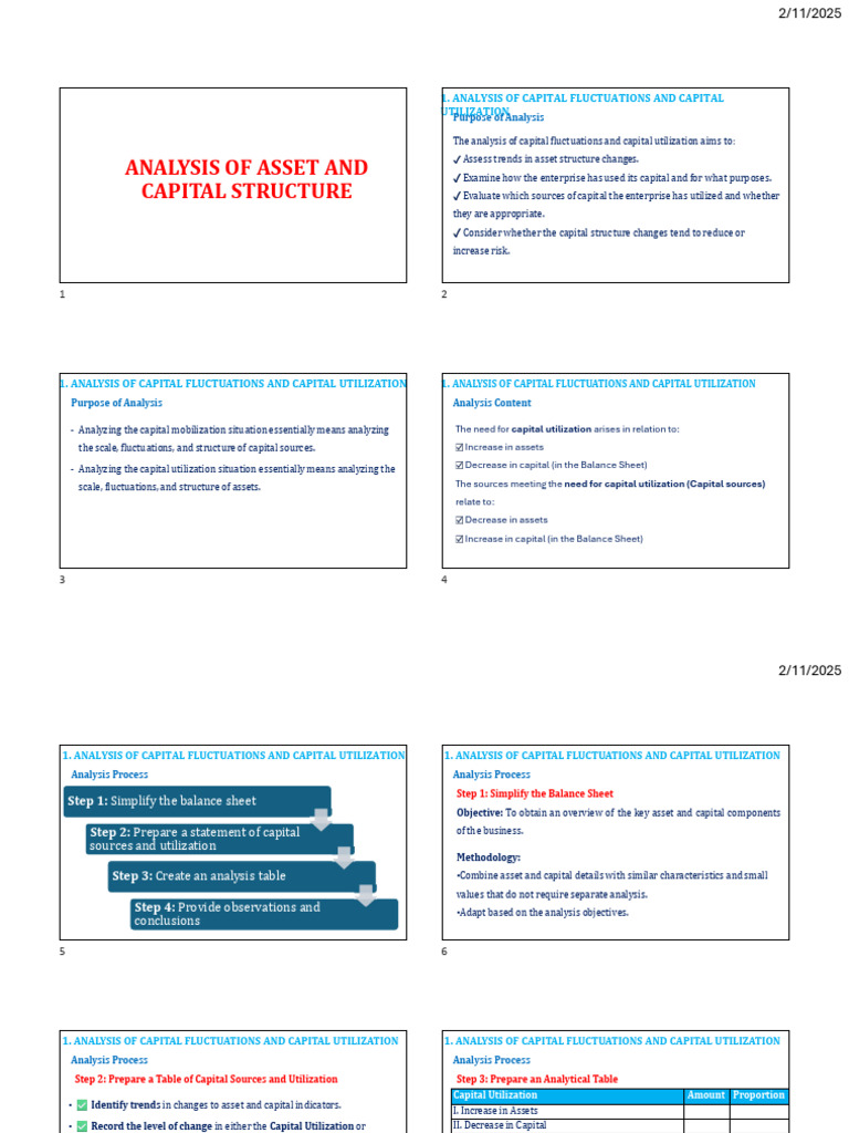 Analysiz of Asset and Capital Structre | PDF | Balance Sheet | Capital ...
