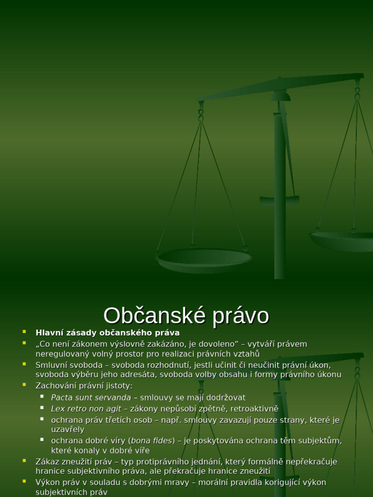 Obcanske Pravo | PDF
