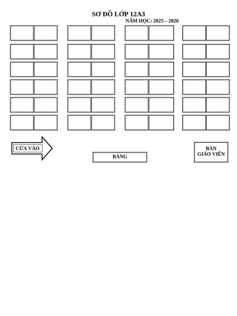 Mau So Do Lop Hoc 4 Day | PDF