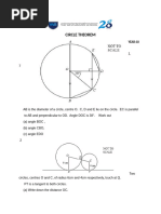 Circle-Theorems CorbettMaths Exam Questions | PDF | Circle | Angle