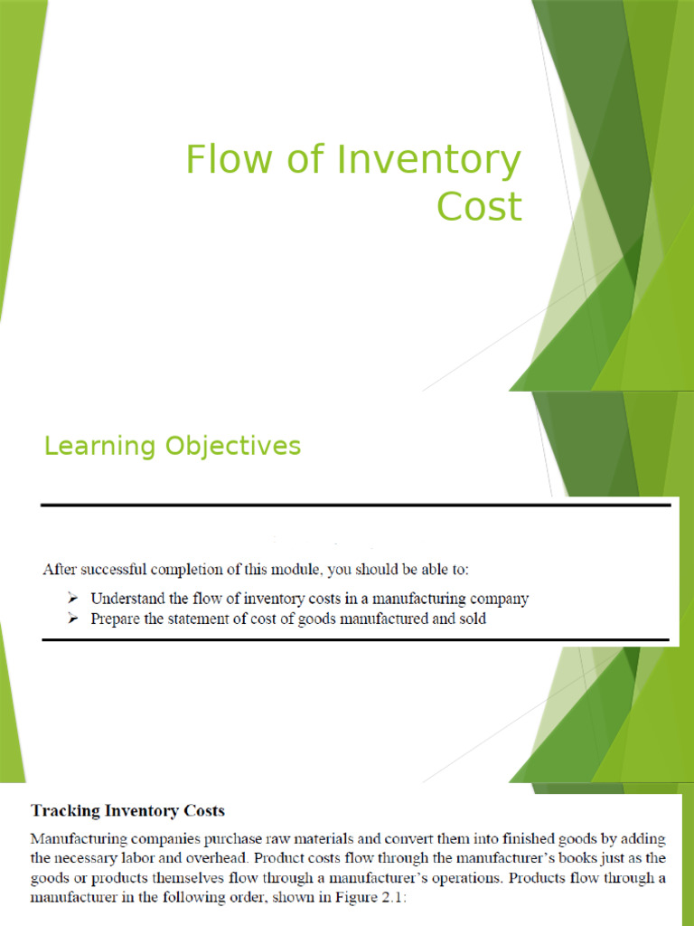 Flow of Inventory Cost 054727 | PDF