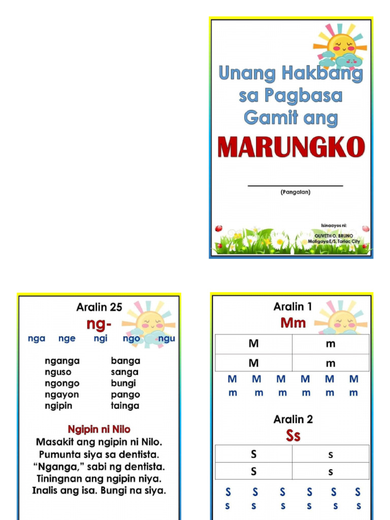 Unang Hakbang Sa Pagbasa Gamit Ang Marungko | PDF