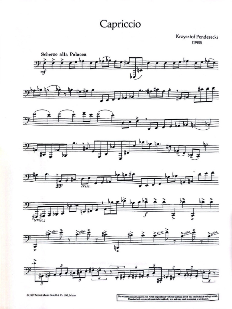 Penderecki Capriccio | PDF