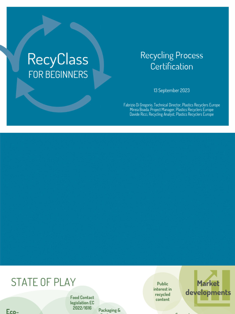 RecyClass For Beginners | PDF | Recycling | Waste