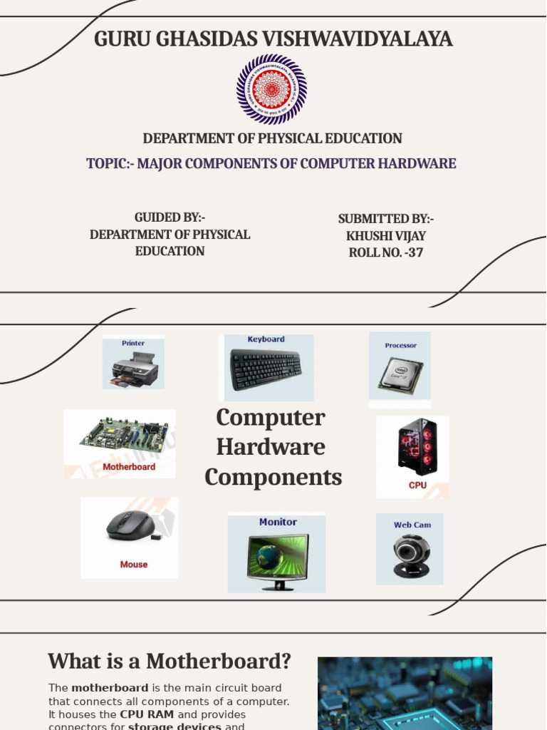 Hardware Components 1 | PDF | Computer Engineering | Electronics