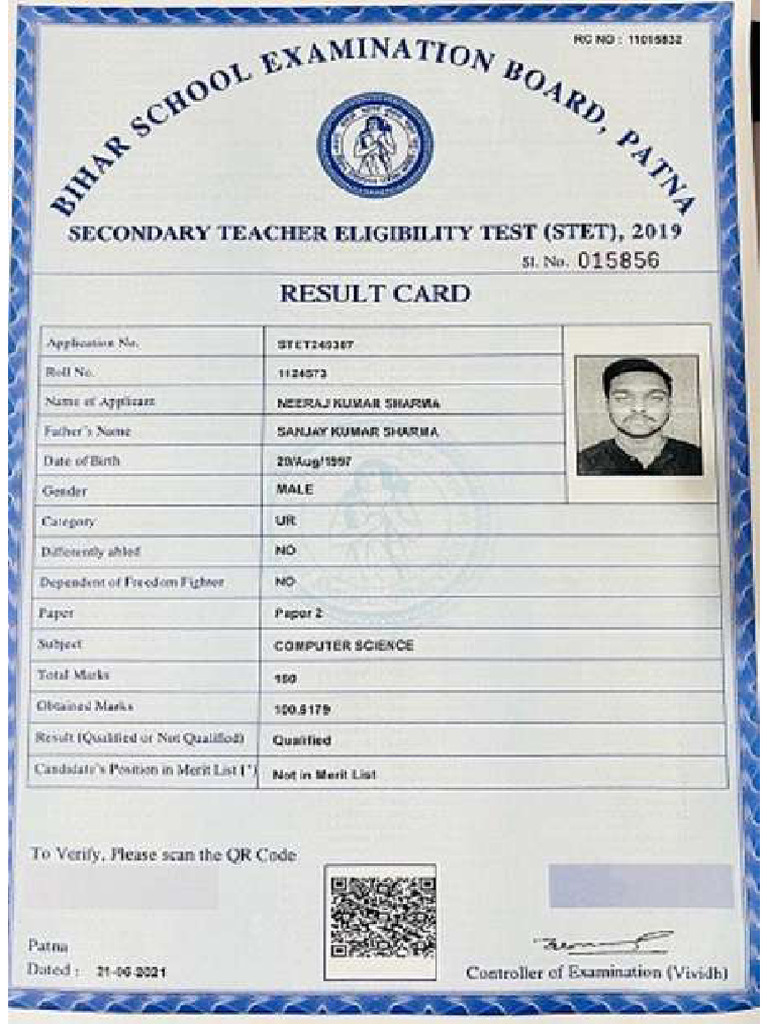 Stet Certificate | PDF