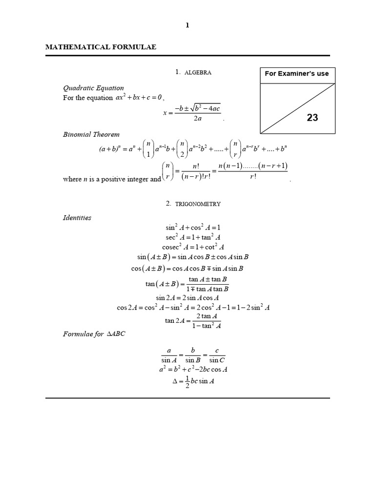 A.Math Swiss Cottage Secondary School Mock WA2 P | PDF | Equations ...