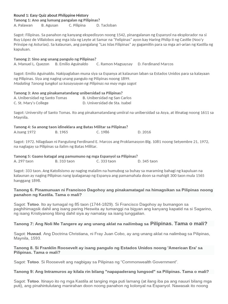 Kasaysayan NG Pilipinas | PDF