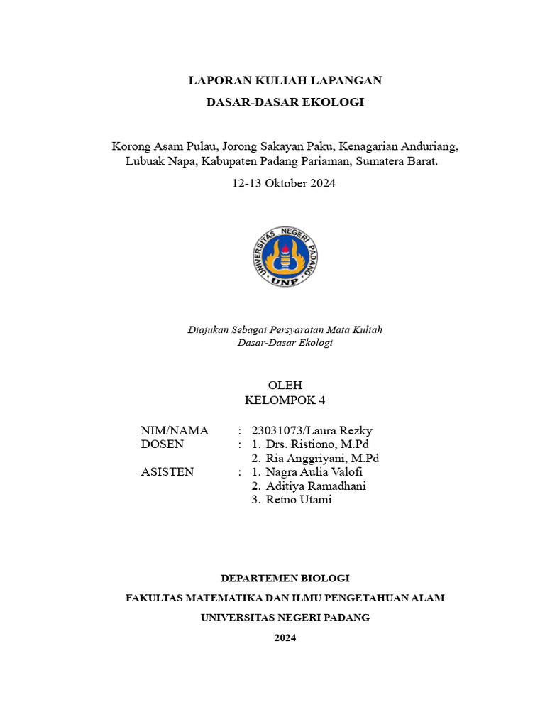 Laporan Kuliah Lapangan Dde | PDF