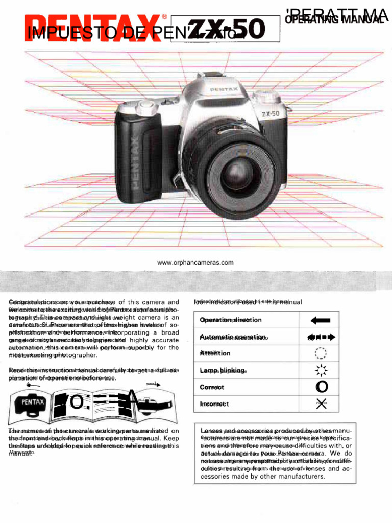 pentax_zx-50 (1) | PDF | Exposición (fotografía) | Cámara
