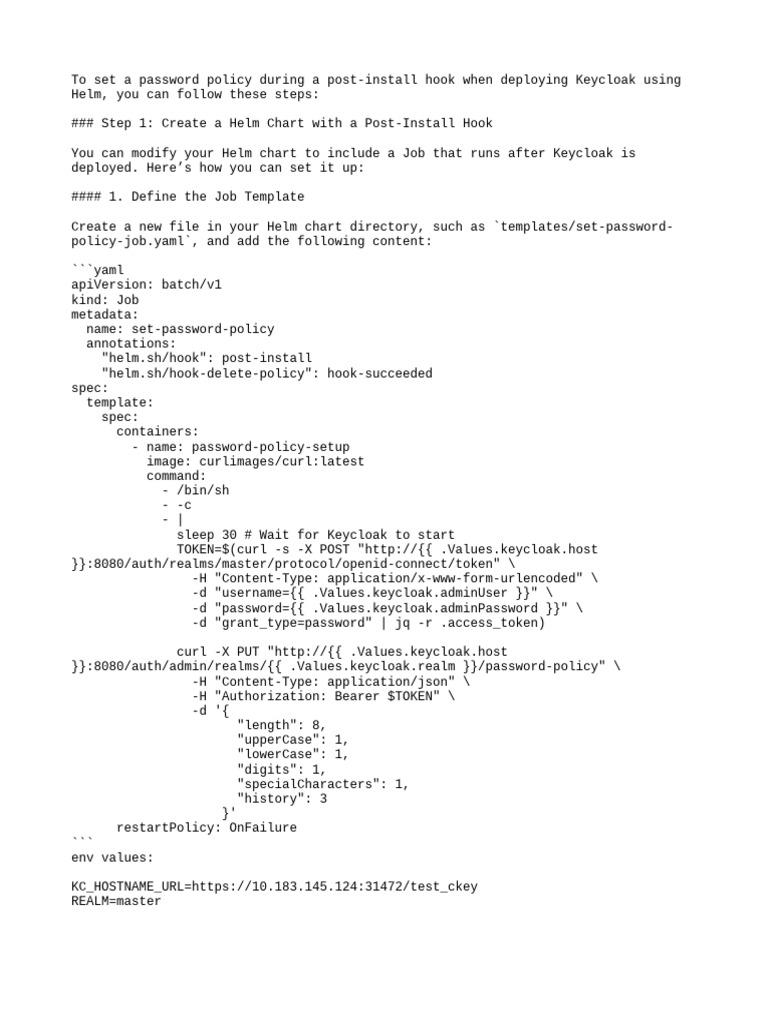 KeyCloak SettingPasswordPolicy | PDF | Computing | Software