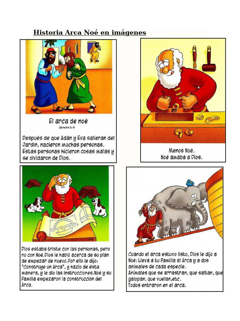 Historia del Arca de Noé para Niños | PDF