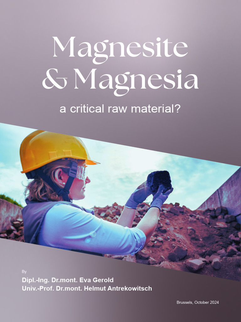 Magnesite & Magnesia - A Critical Raw Material | PDF | Economies ...